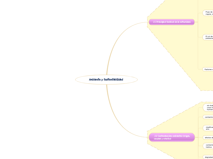 Ambiente y Sustentabilidad - Mind Map